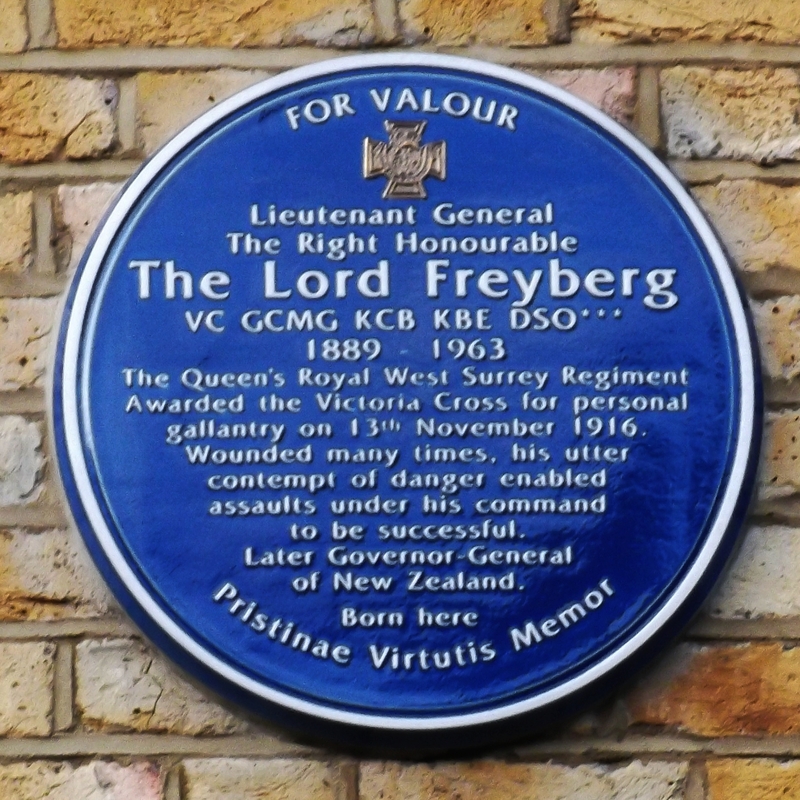 Bernard Freyberg - wall plaque : London Remembers, Aiming to capture ...