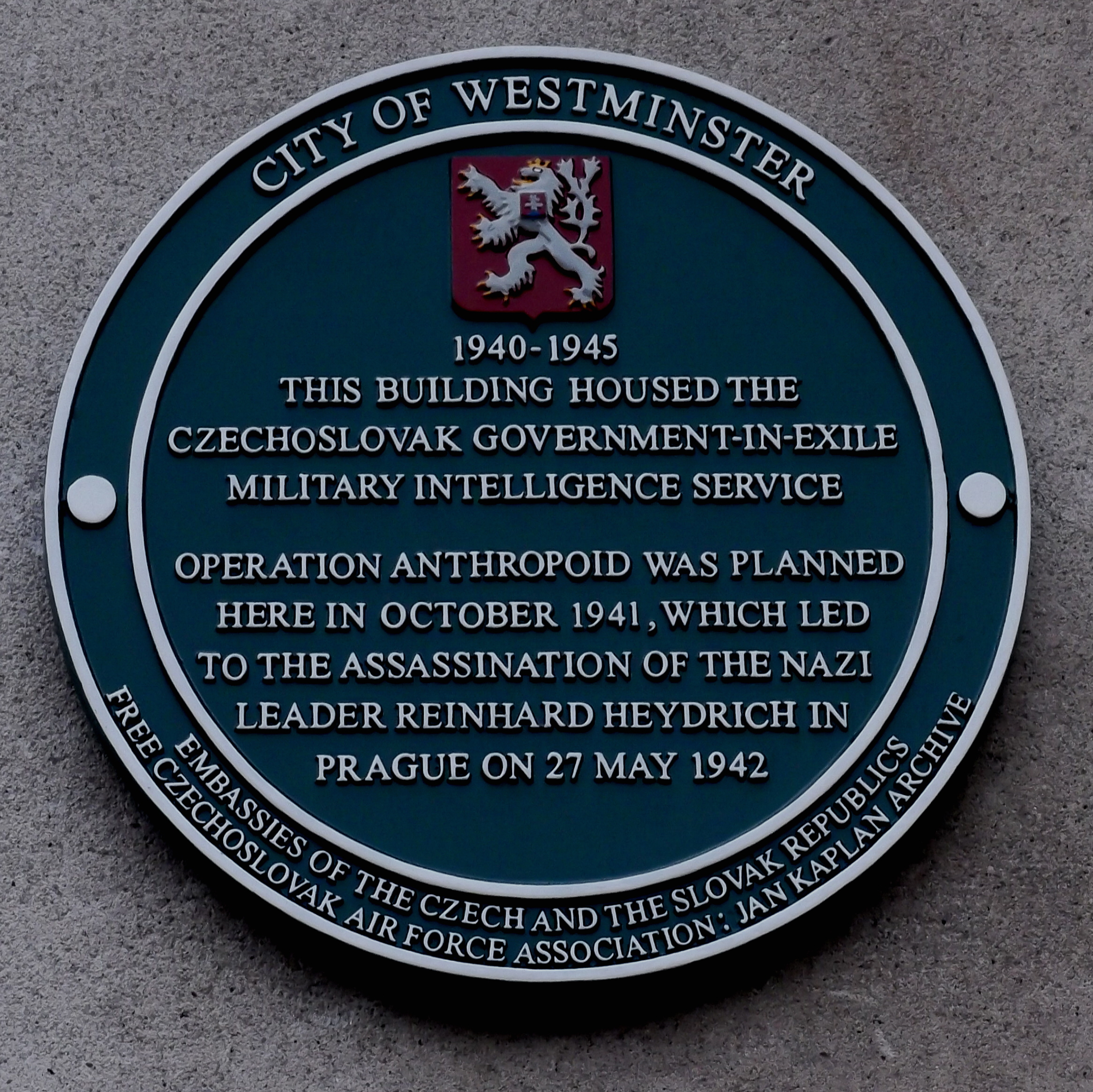 Czechoslovak Government-in-Exile Military Intelligence Service : London ...